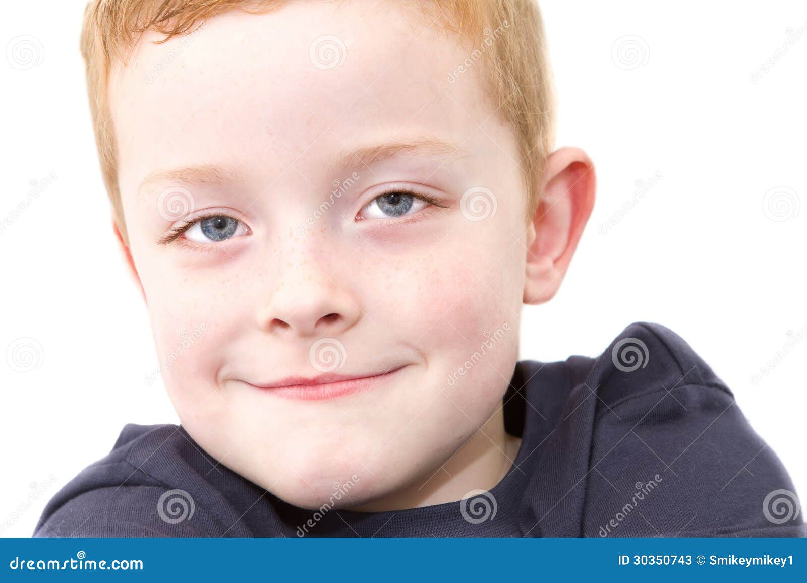 Content little boy stock image. Image of face, family - 30350743