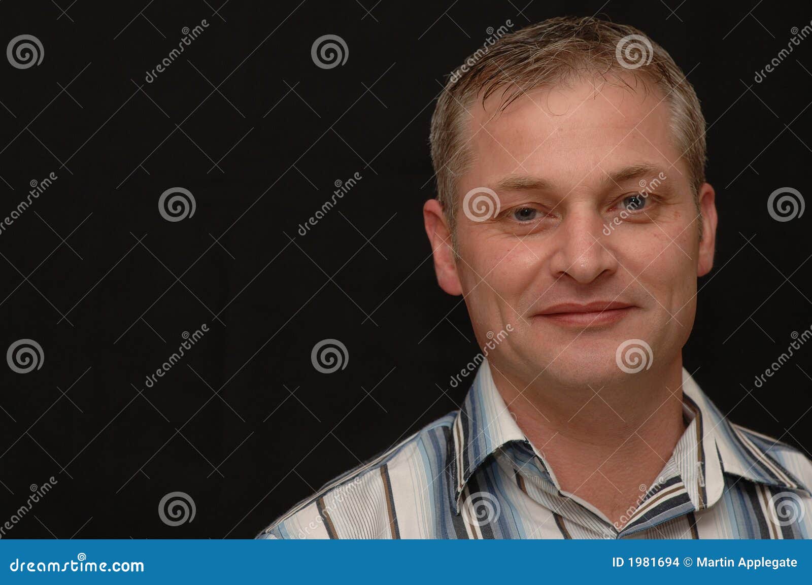 Content Man Portrait stock photo. Image of friendly, happy - 1981694