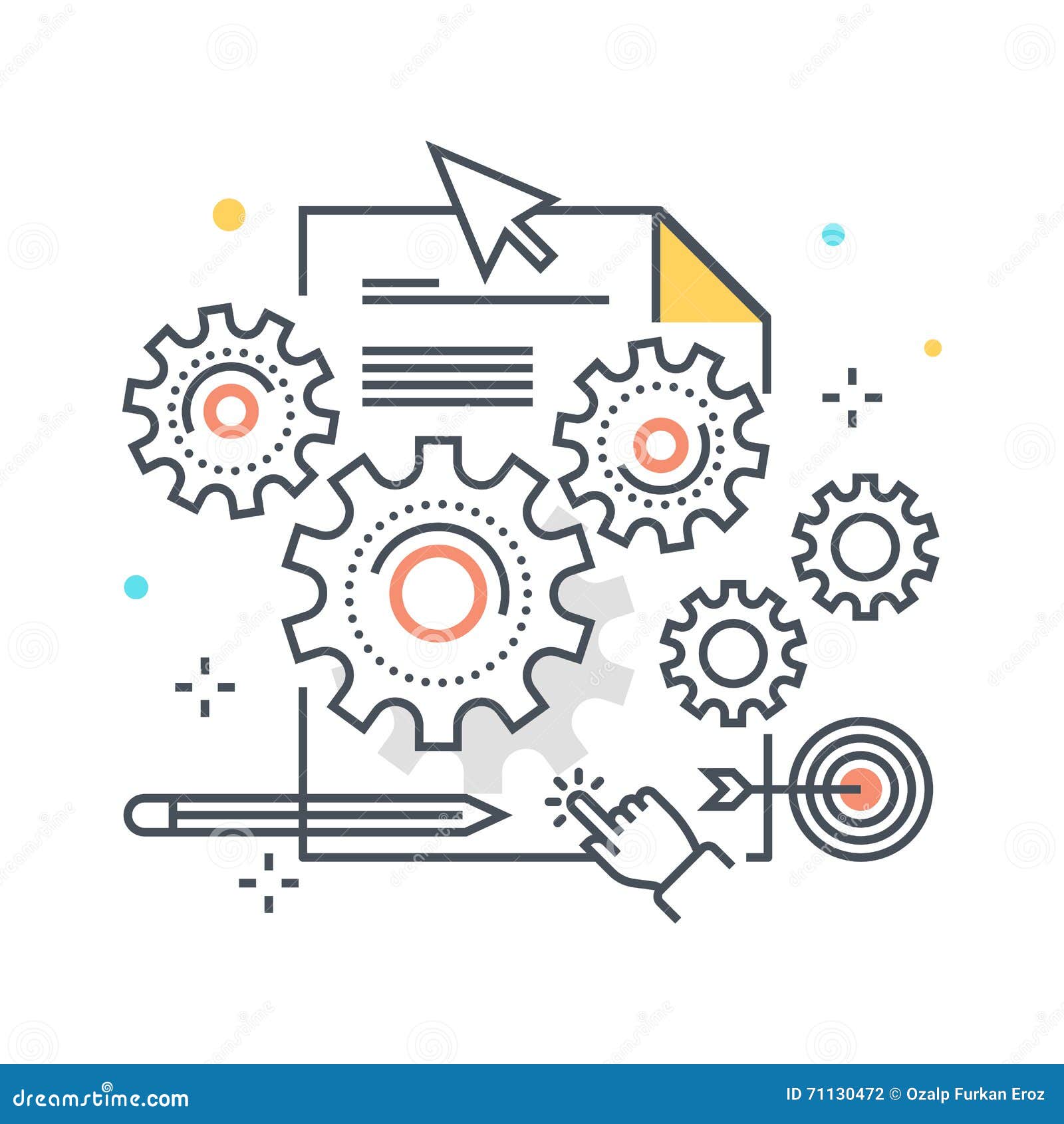 Content Management Concept Illustration, Icon Stock Illustration ...