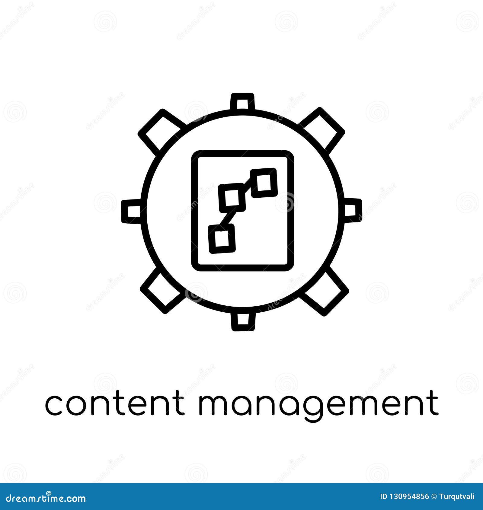 Content Management Icon from Marketing Collection. Stock Vector ...