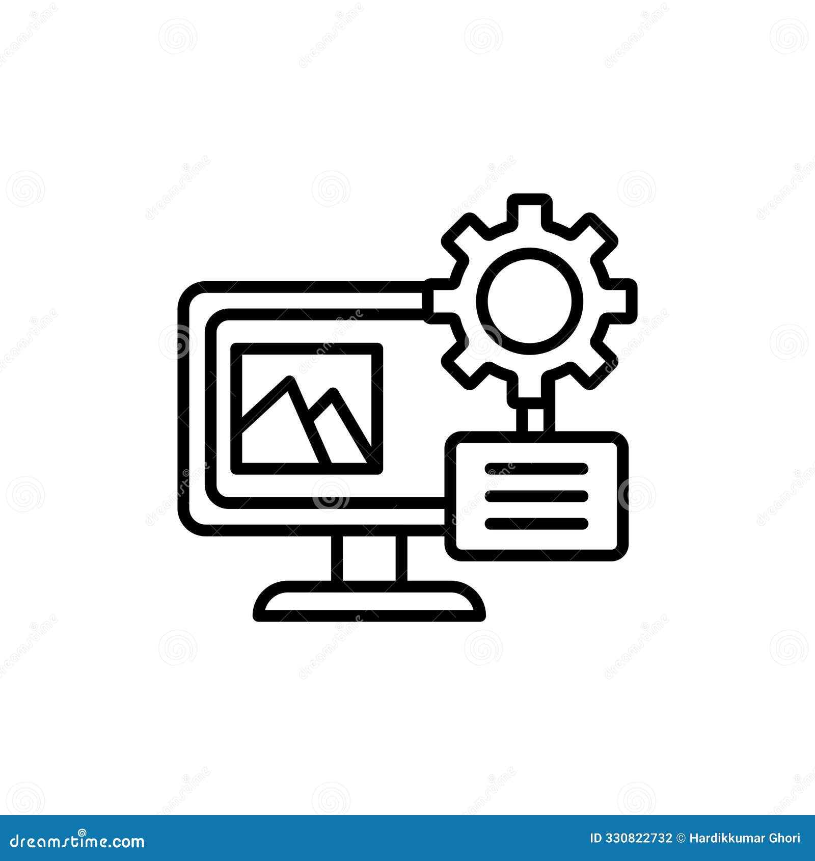 Content management icon stock illustration. Illustration of white ...