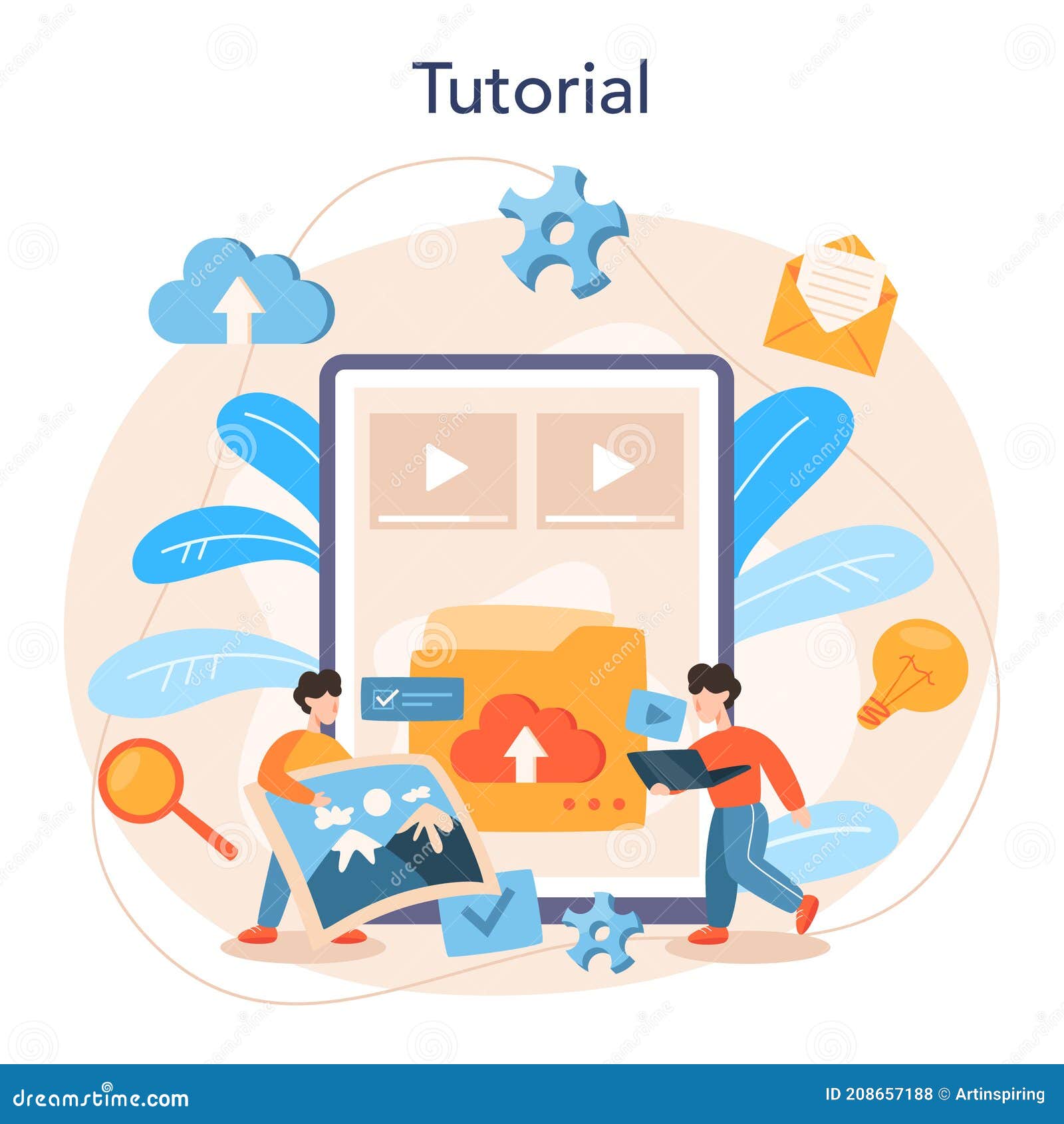 Content Management Online Service or Platform. Idea of Digital Strategy ...