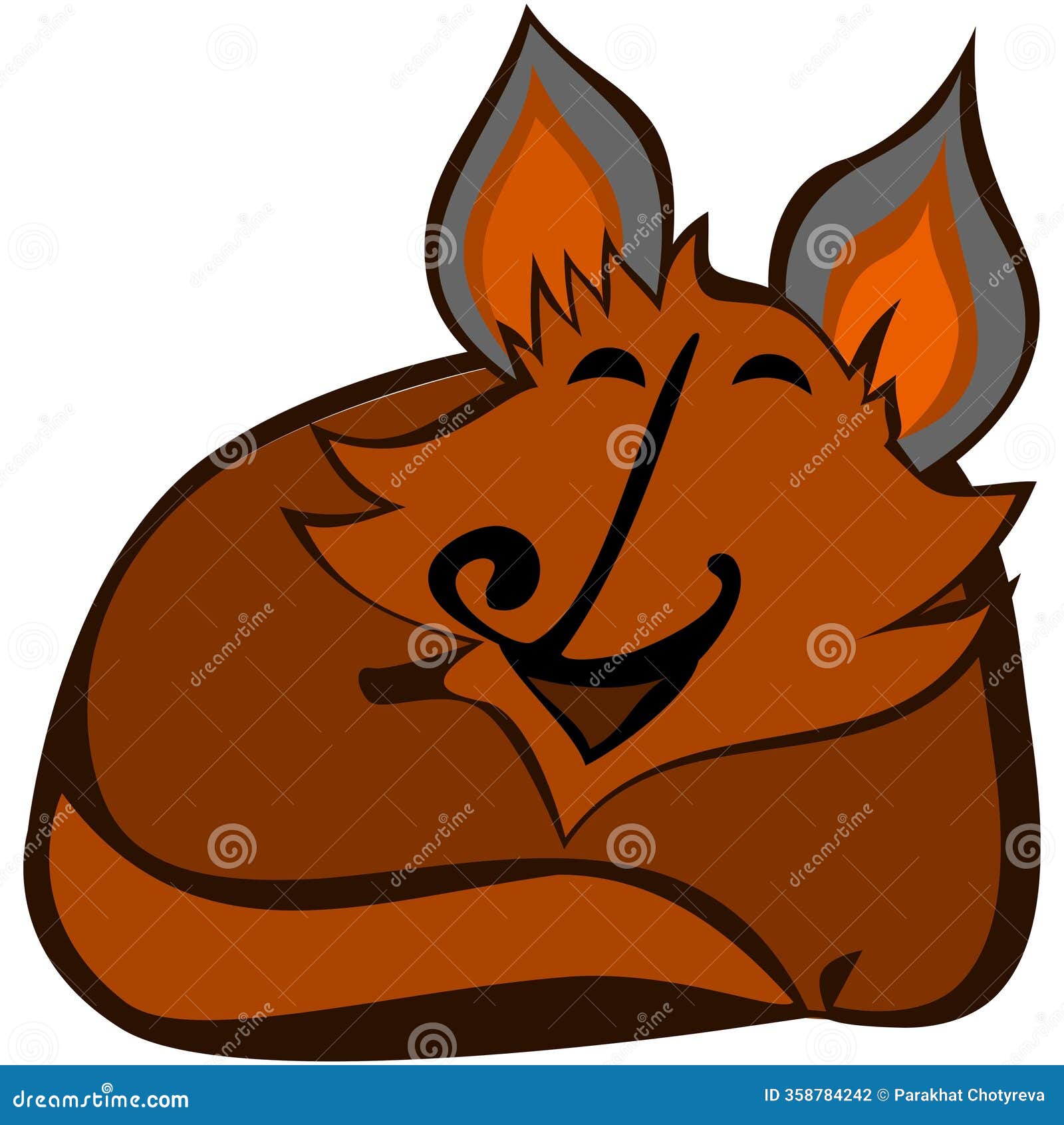 Maned Wolf Icon Vector Illustration | CartoonDealer.com #293140276