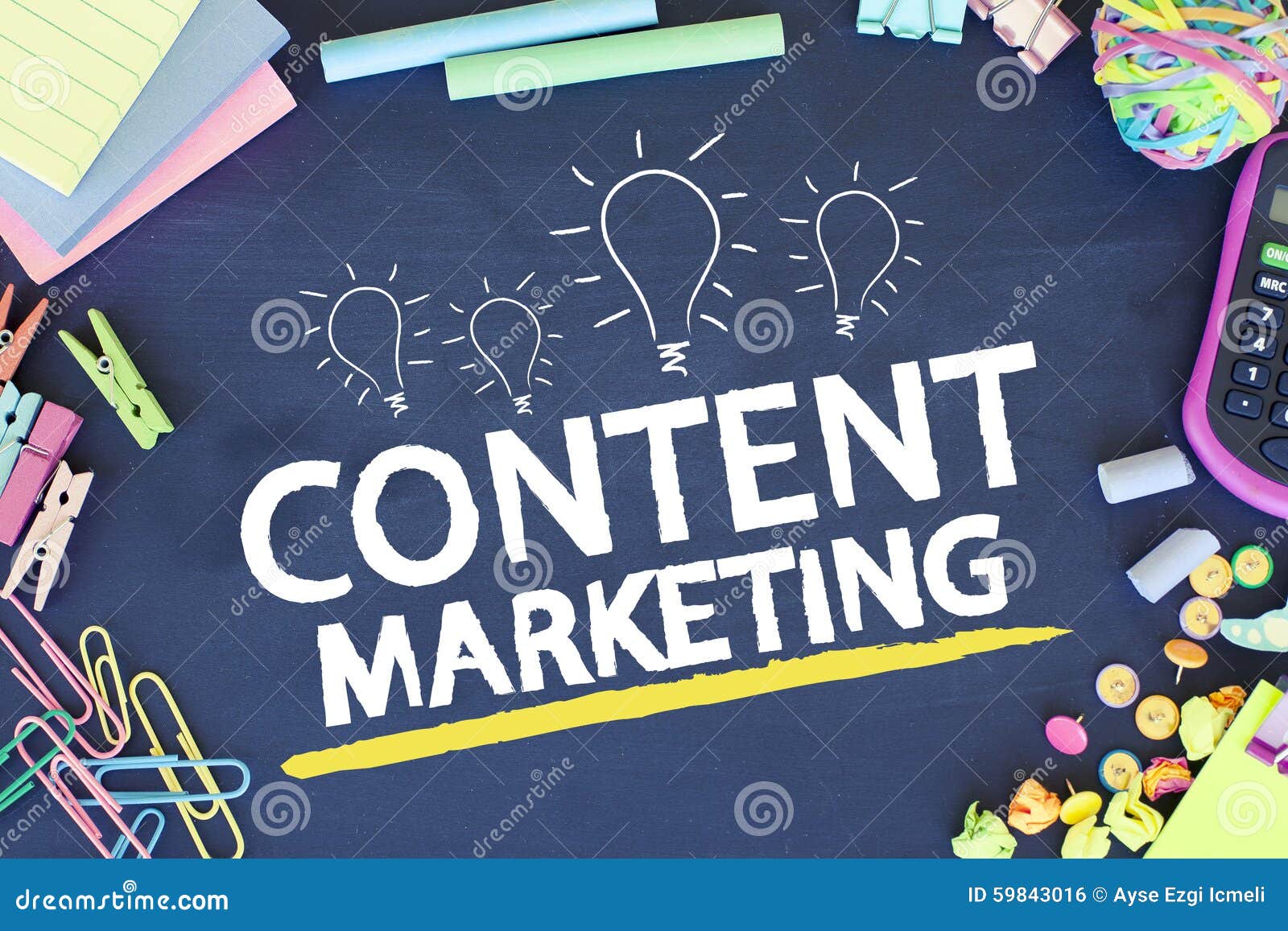 Content Marketing Business Concept Stock Photo - Image of marketing ...