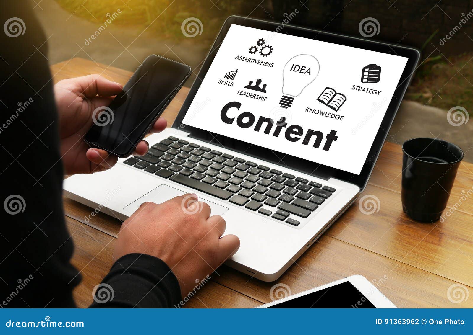 Content Marketing Content Data Blogging Media Publication Inform Stock ...