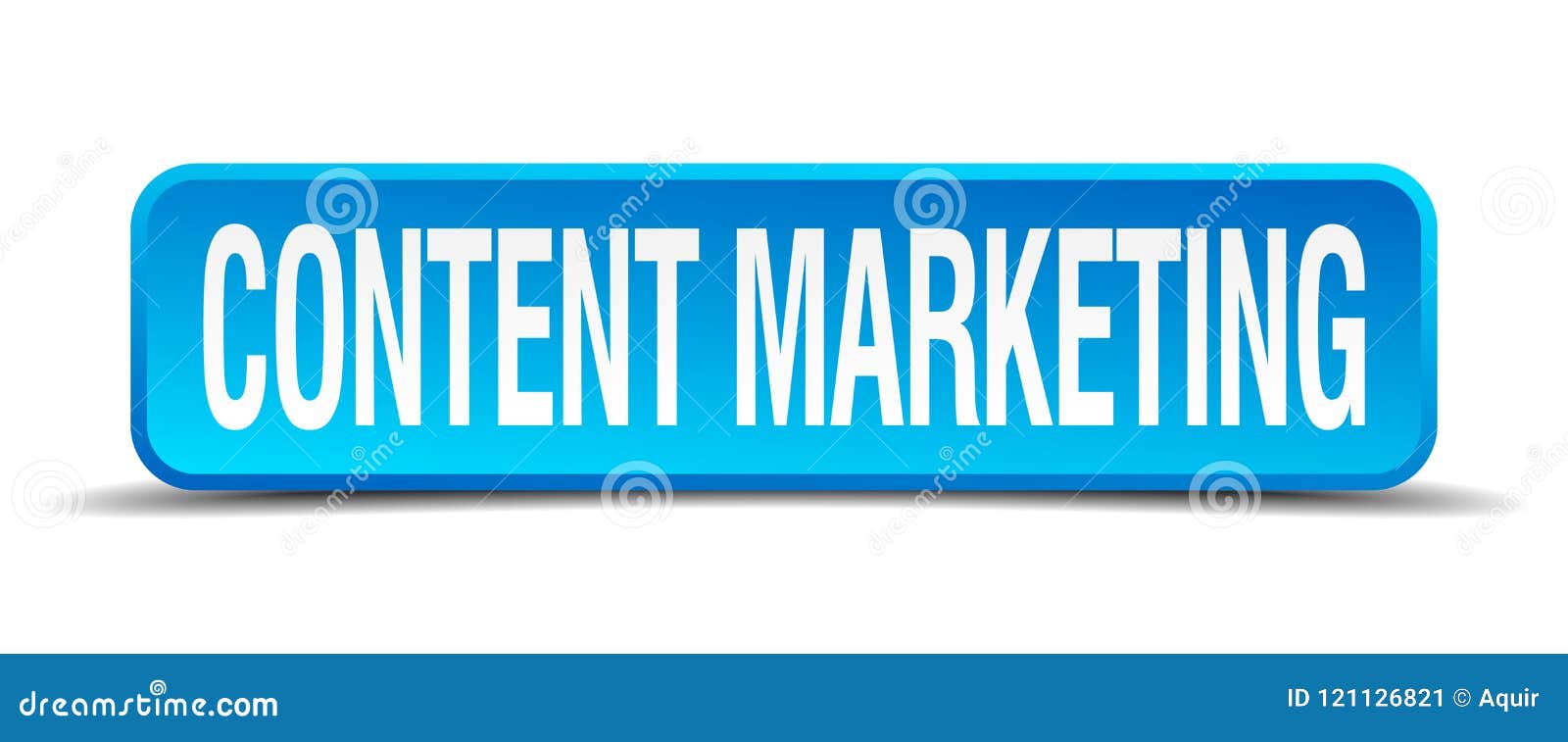 Content marketing button stock vector. Illustration of threedimensional ...