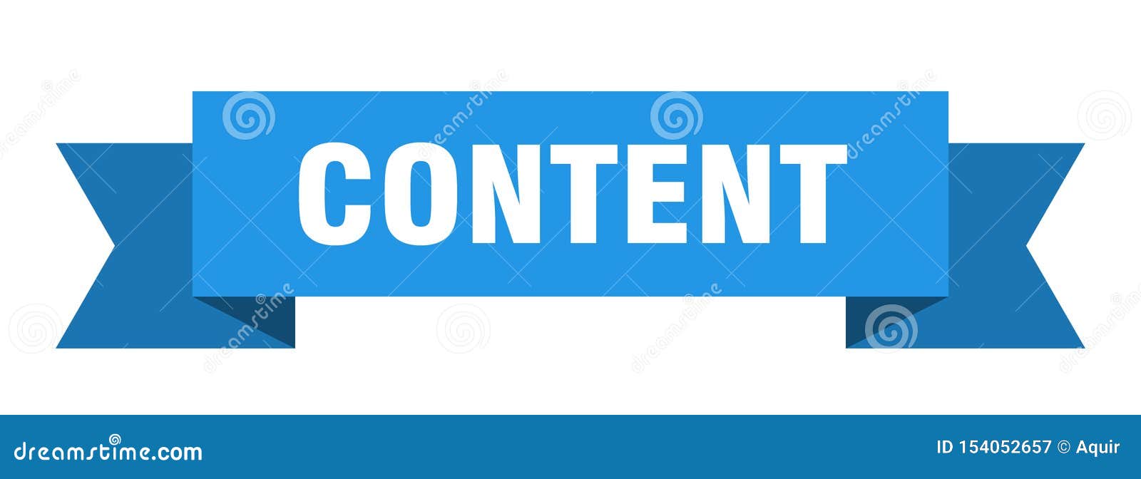 Content ribbon. stock vector. Illustration of template - 154052657