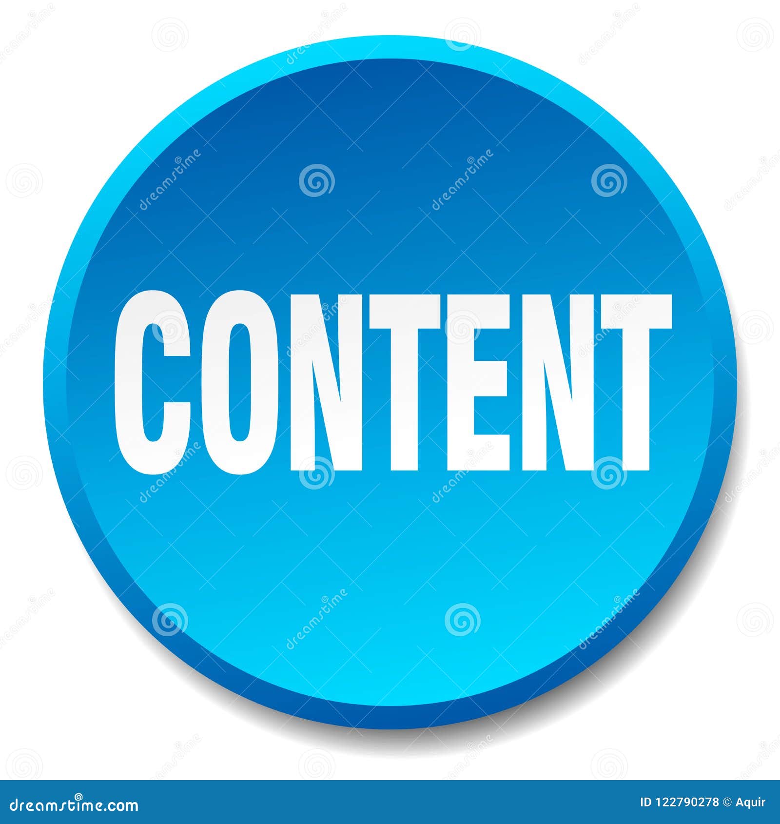 Content button stock vector. Illustration of button - 122790278