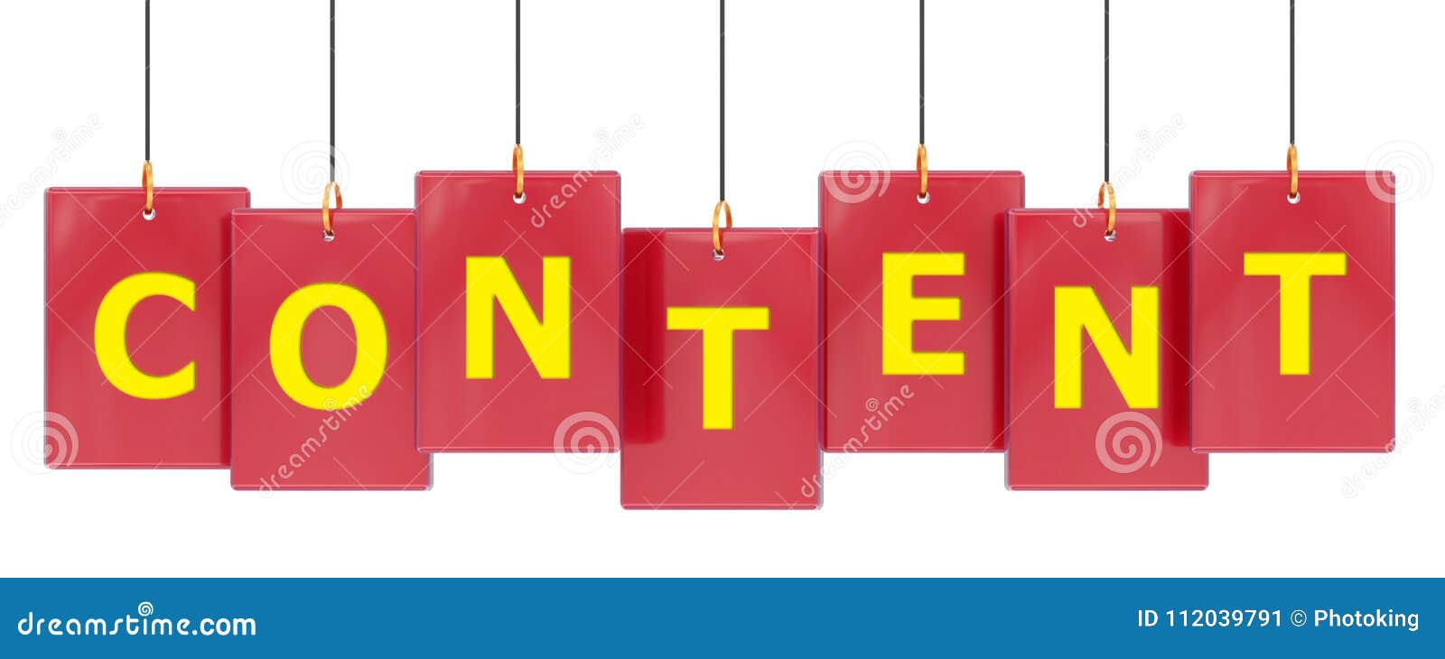 Content tag banner stock illustration. Illustration of icon - 112039791