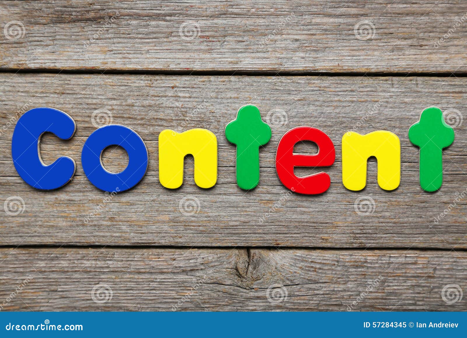 Content word stock image. Image of plastic, learn, letter - 57284345