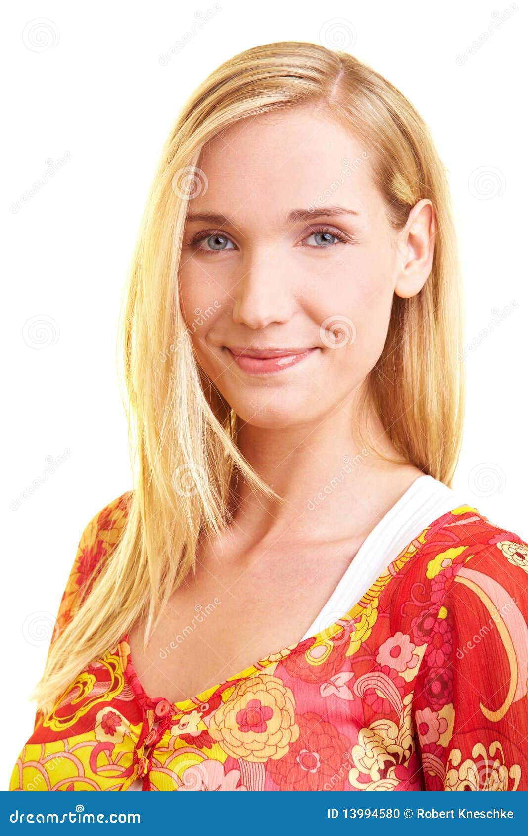 Content young woman stock photo. Image of attractive - 13994580