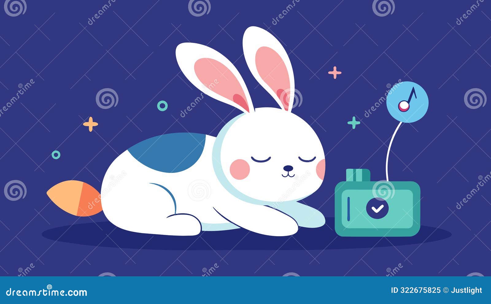 A Contented Bunny Napping Next To the Device Which Has Been Programmed ...