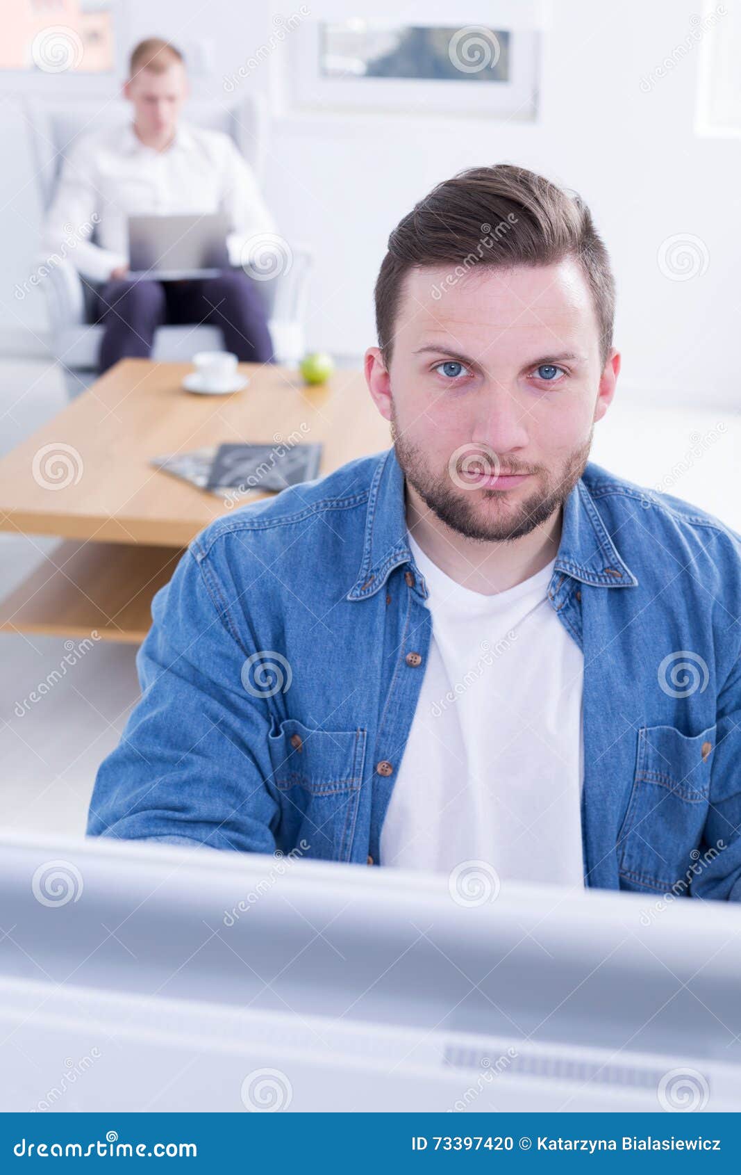 Contented Look To the Professional Future Stock Photo - Image of work ...