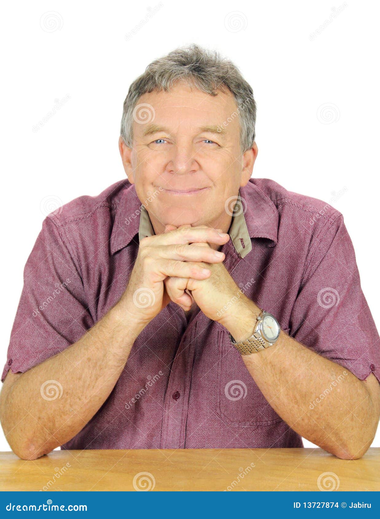 Contented Man Seated stock photo. Image of male, mood - 13727874