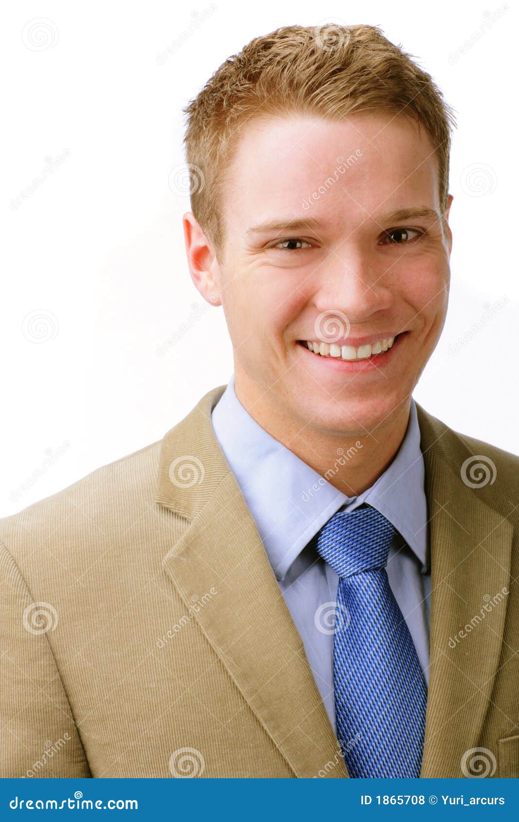 Contented Young Businessman Stock Photo - Image of caucasian, business ...