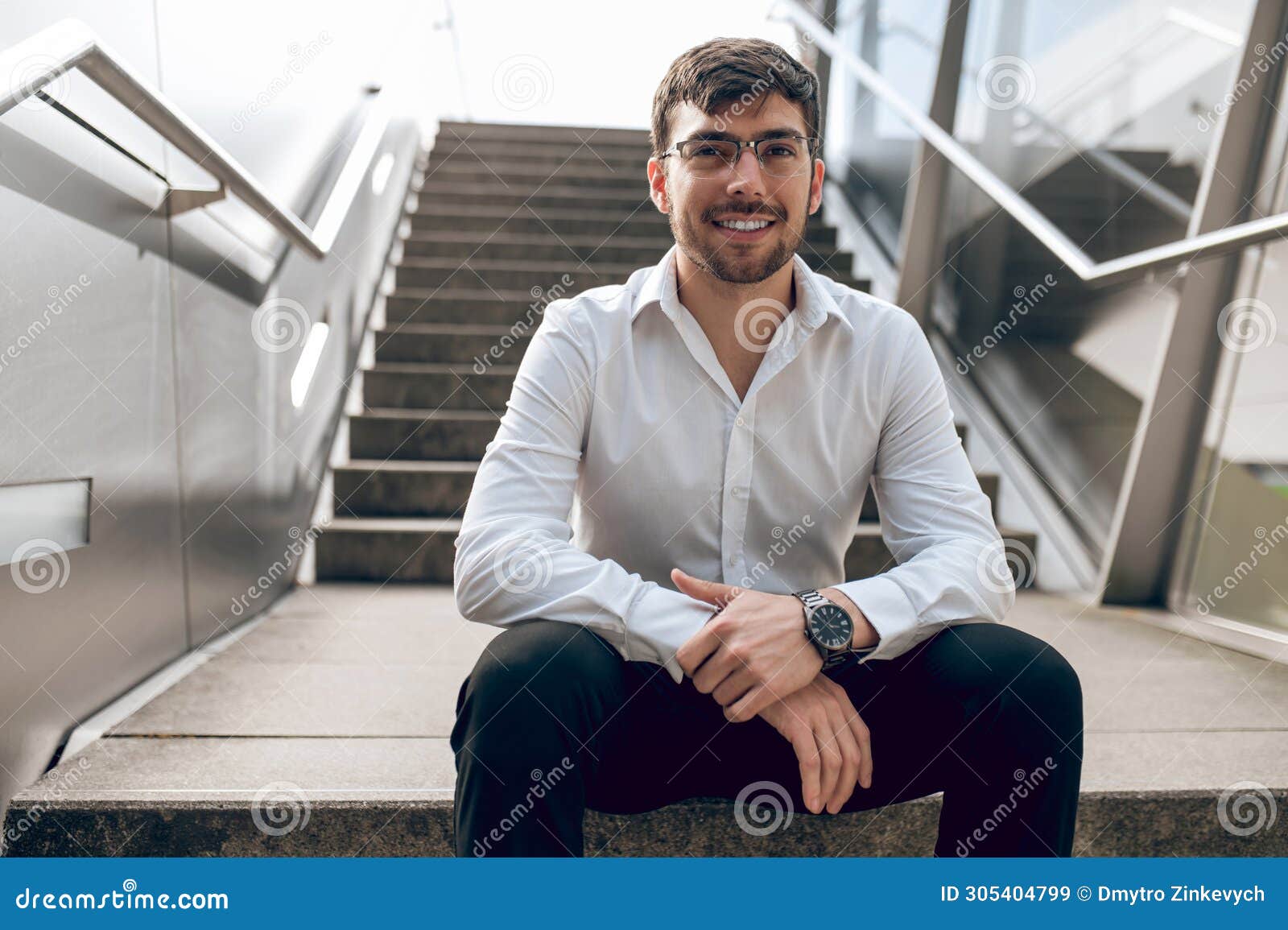 Contented Young Man Looking Confident and Smiling Stock Image - Image ...
