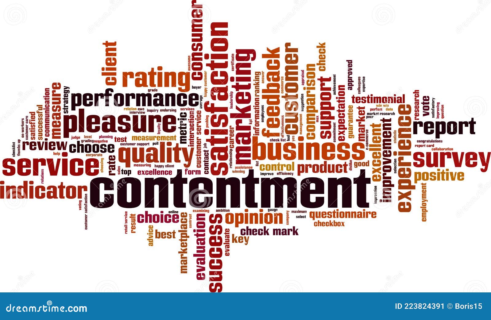 Contentment Word Cloud In Shape Of World Map, Concept Background Stock ...