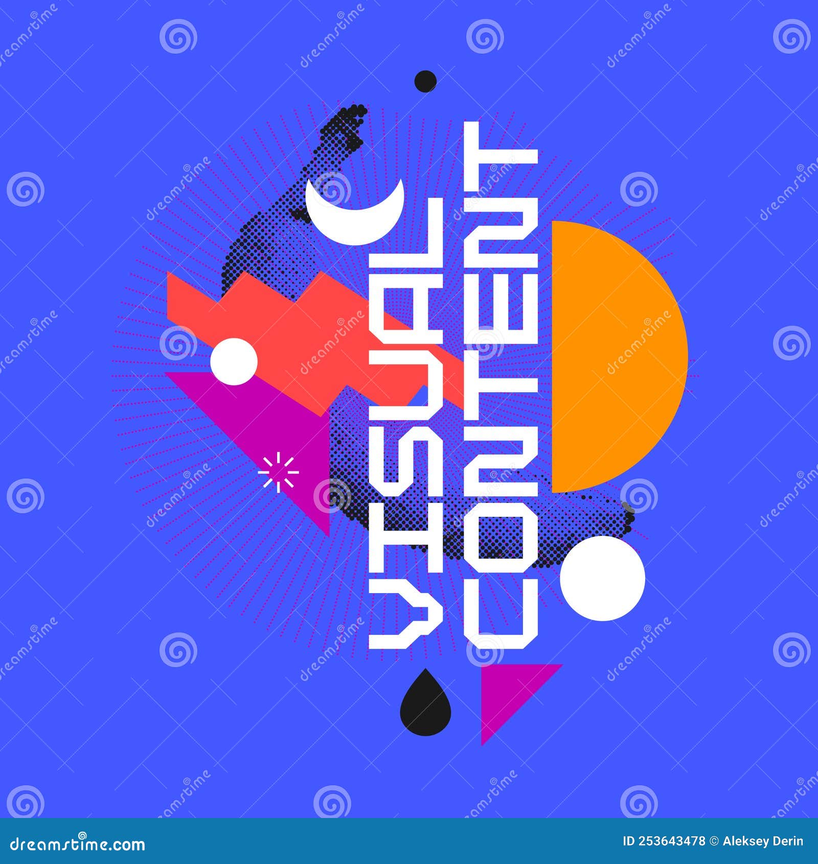 Contenu Visuel. Graphisme Design. Illustration Vectorielle Moderne ...