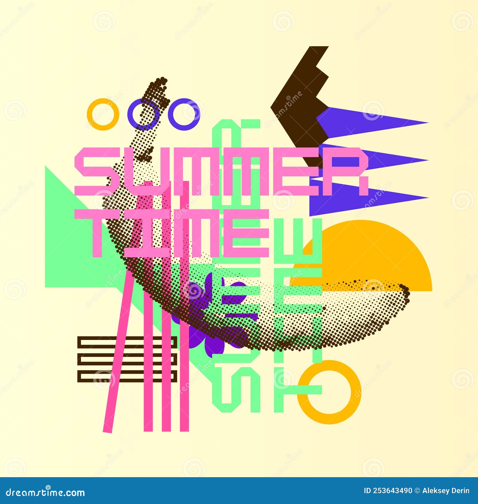 Contenu Visuel. Graphisme Design. Illustration Vectorielle Moderne ...