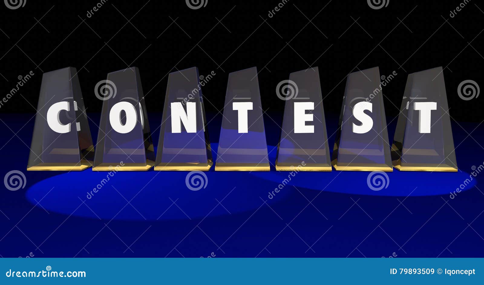 Contest Awards Competition Enter Win Word Letters Stock Illustration ...