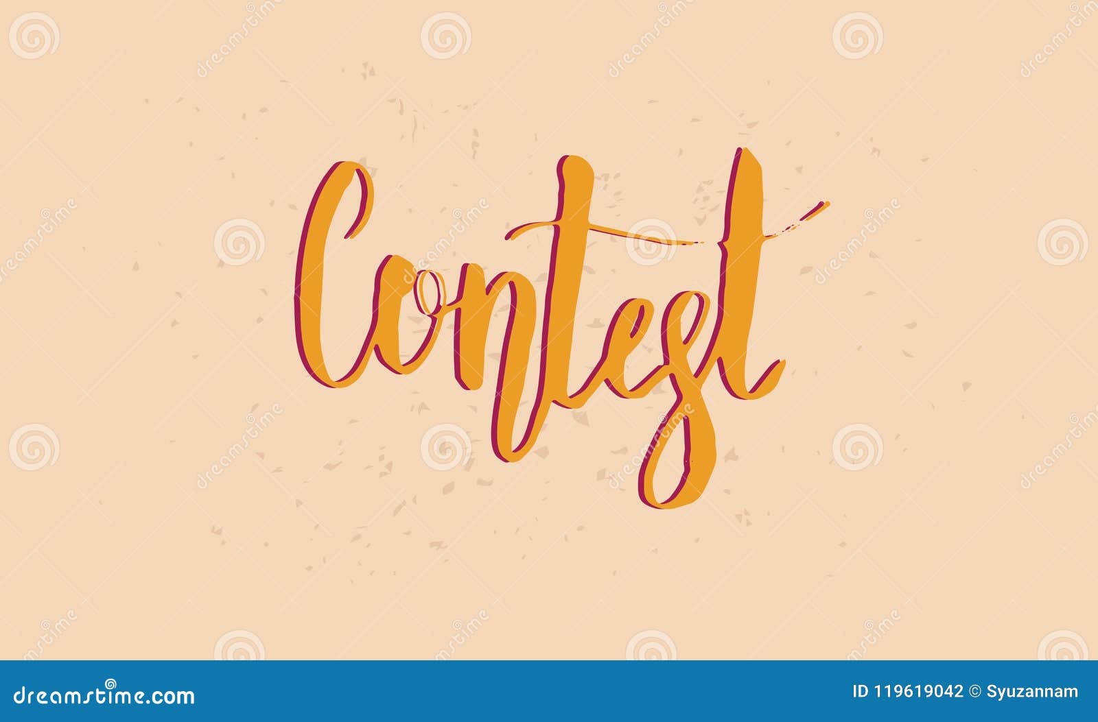 Contest Card. Vector Illustration. Stock Vector - Illustration of ...