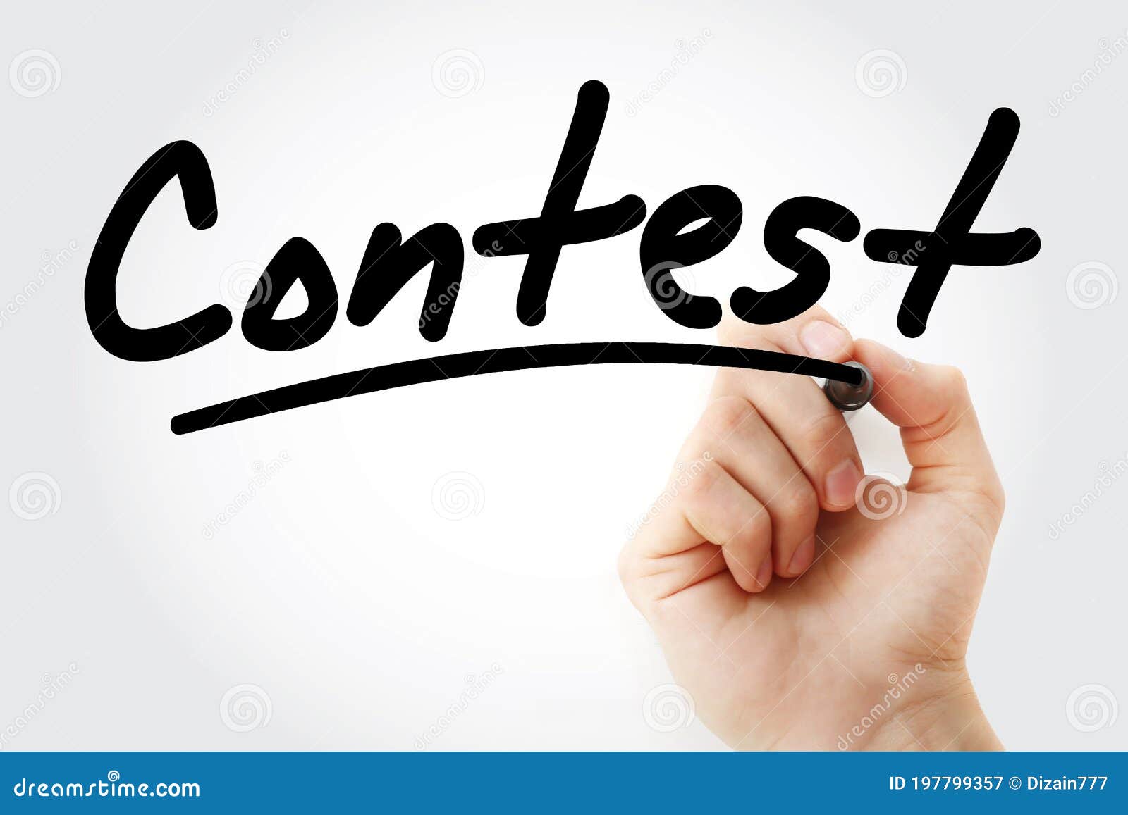 Contest text with marker stock image. Image of competition - 197799357