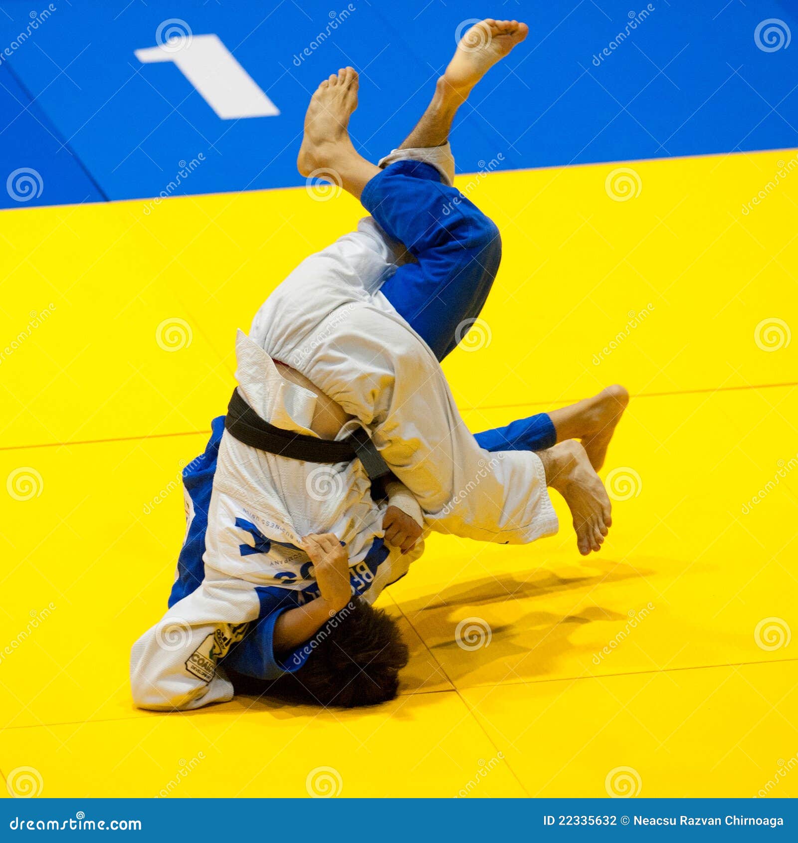 Contestants Participate in the Judo World Cup Men Editorial Photography ...