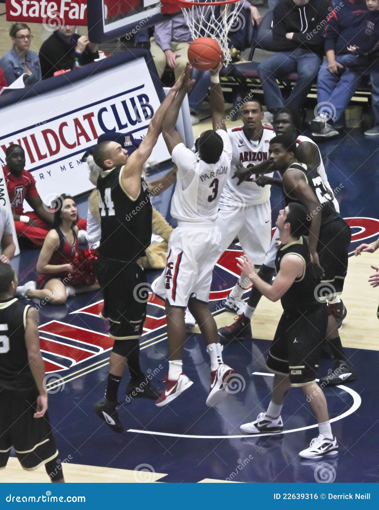 A Contested Layup by Arizona Wildcat Kevin Parrom Editorial Photo ...