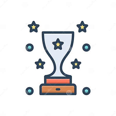 Color Illustration Icon for Contests, Competition and Tournament Stock ...