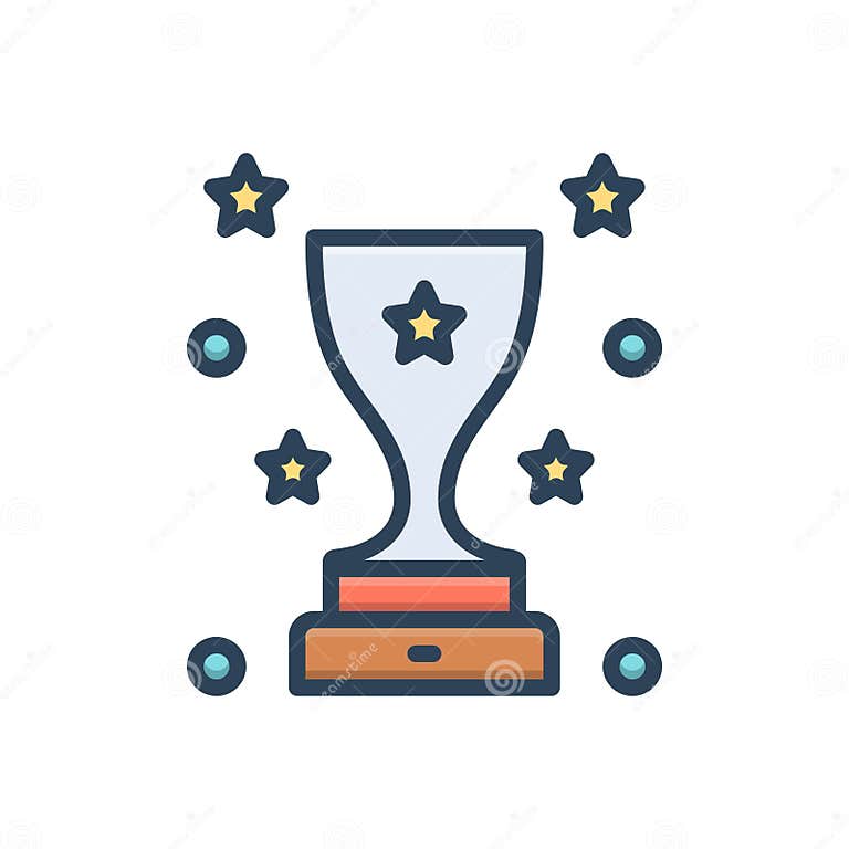Color Illustration Icon for Contests, Competition and Tournament Stock ...