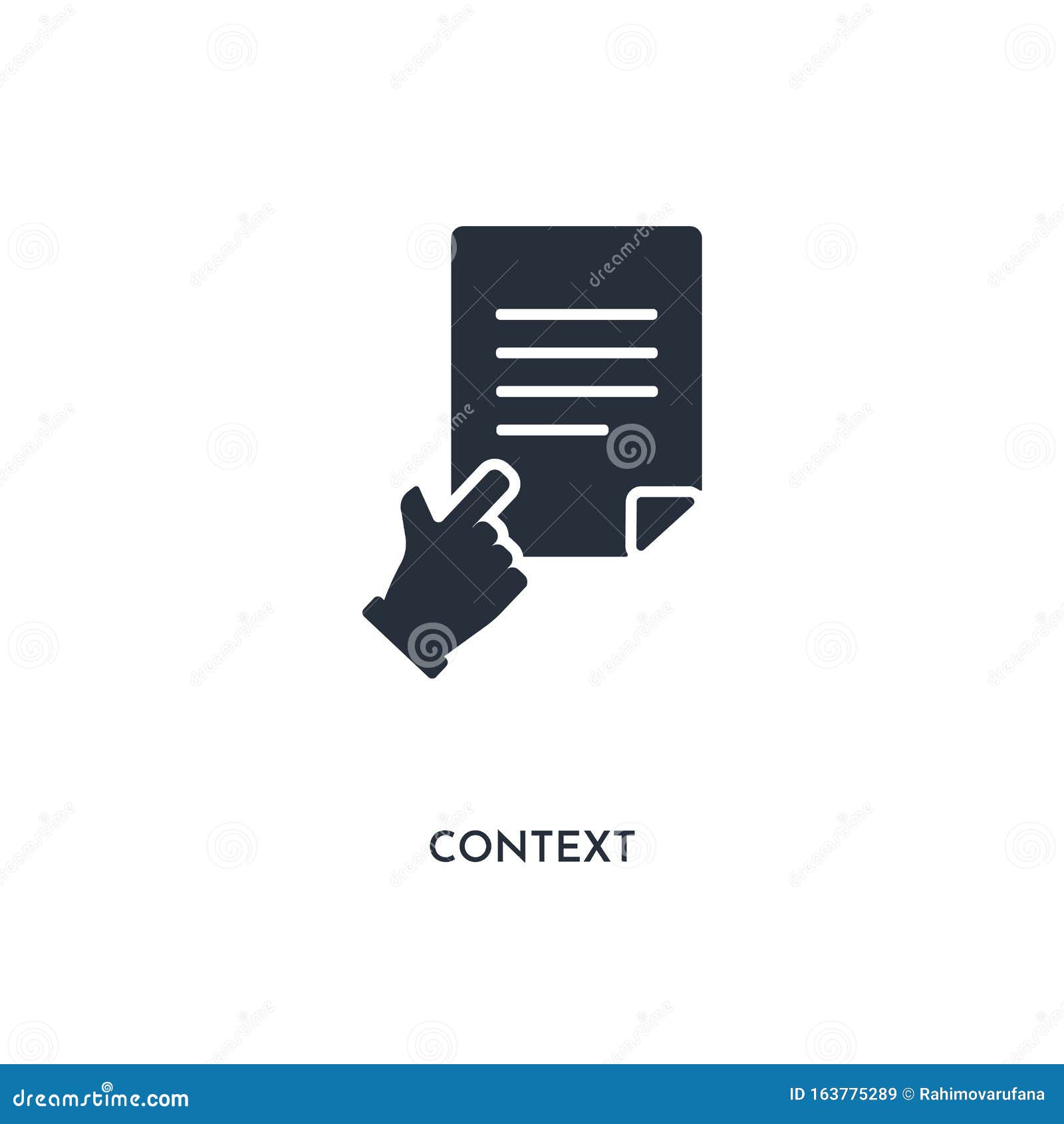 Context Icon. Simple Element Illustration. Isolated Trendy Filled ...