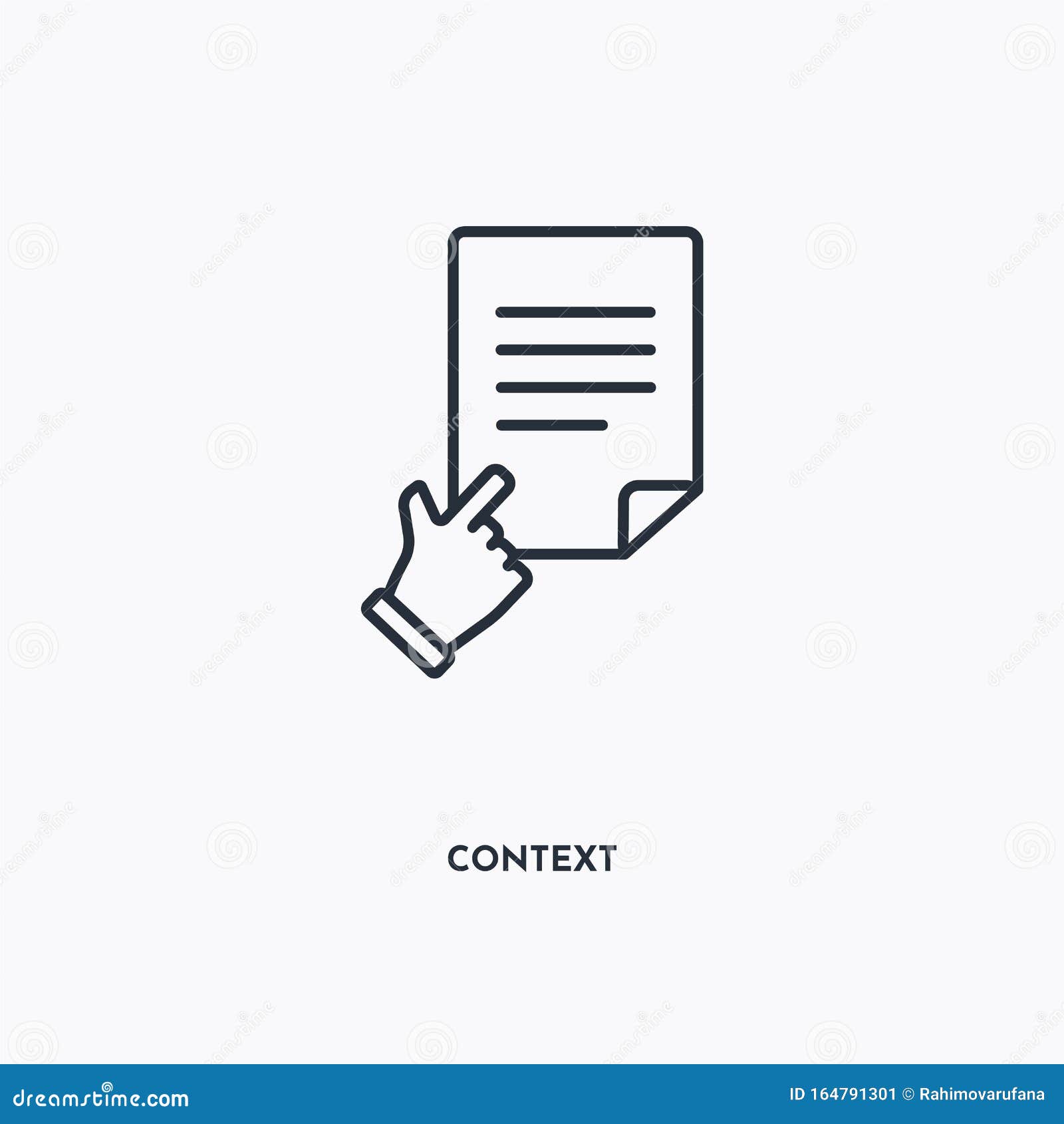 Context Outline Icon. Simple Linear Element Illustration. Isolated Line ...
