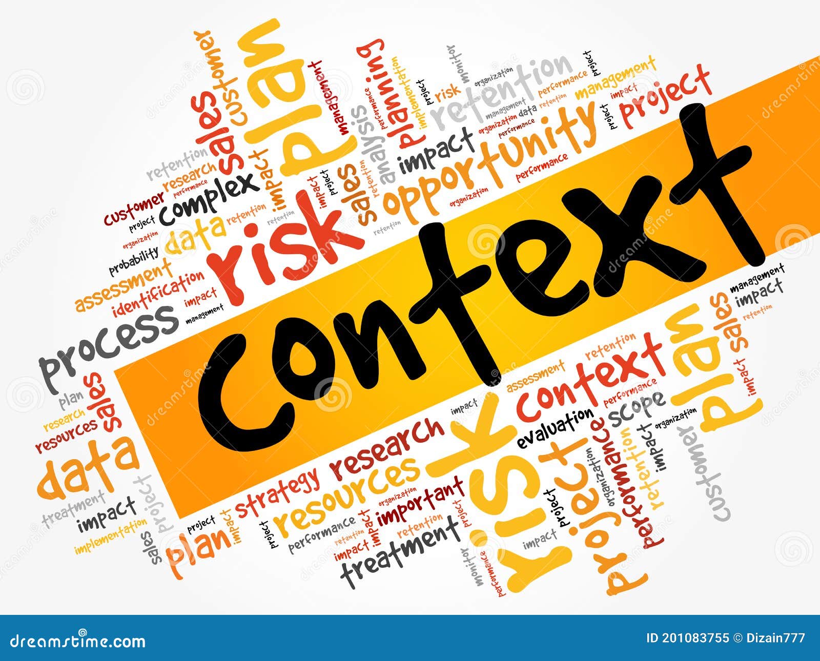 Context word cloud stock illustration. Illustration of business - 201083755