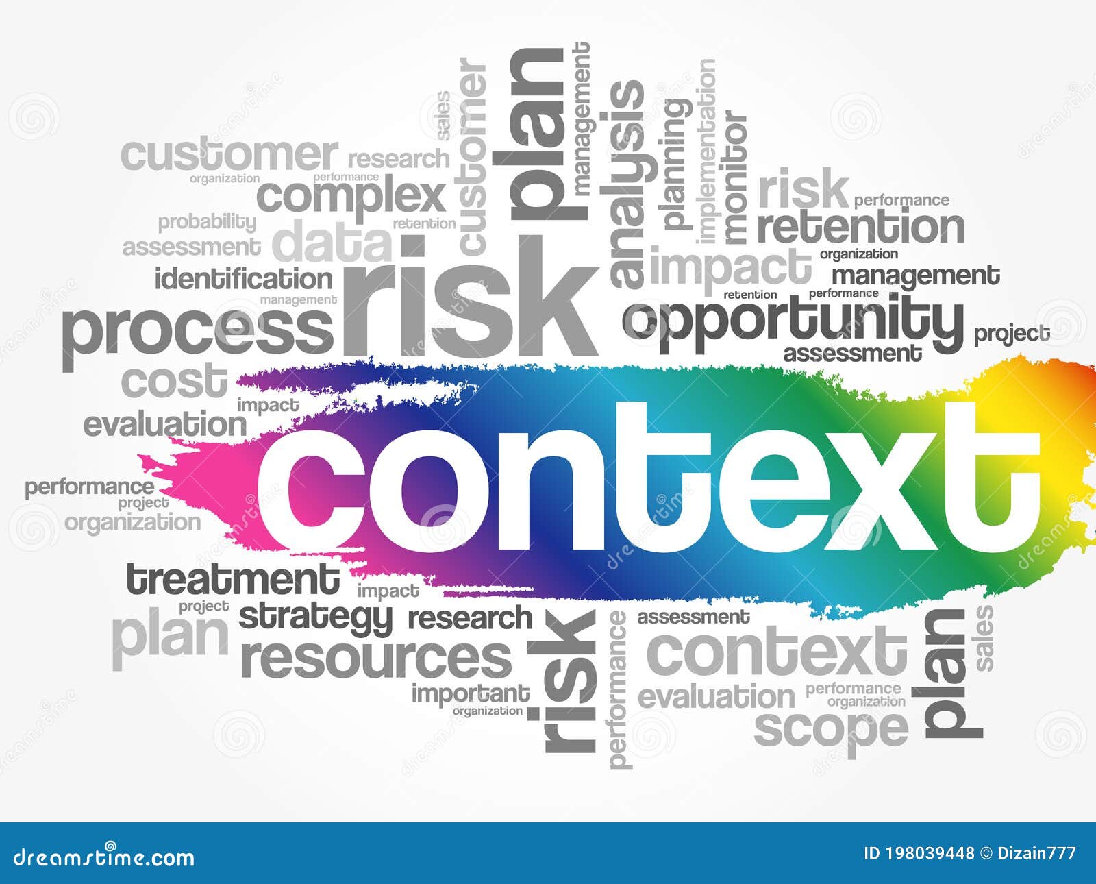 Context word cloud collage stock illustration. Illustration of ...