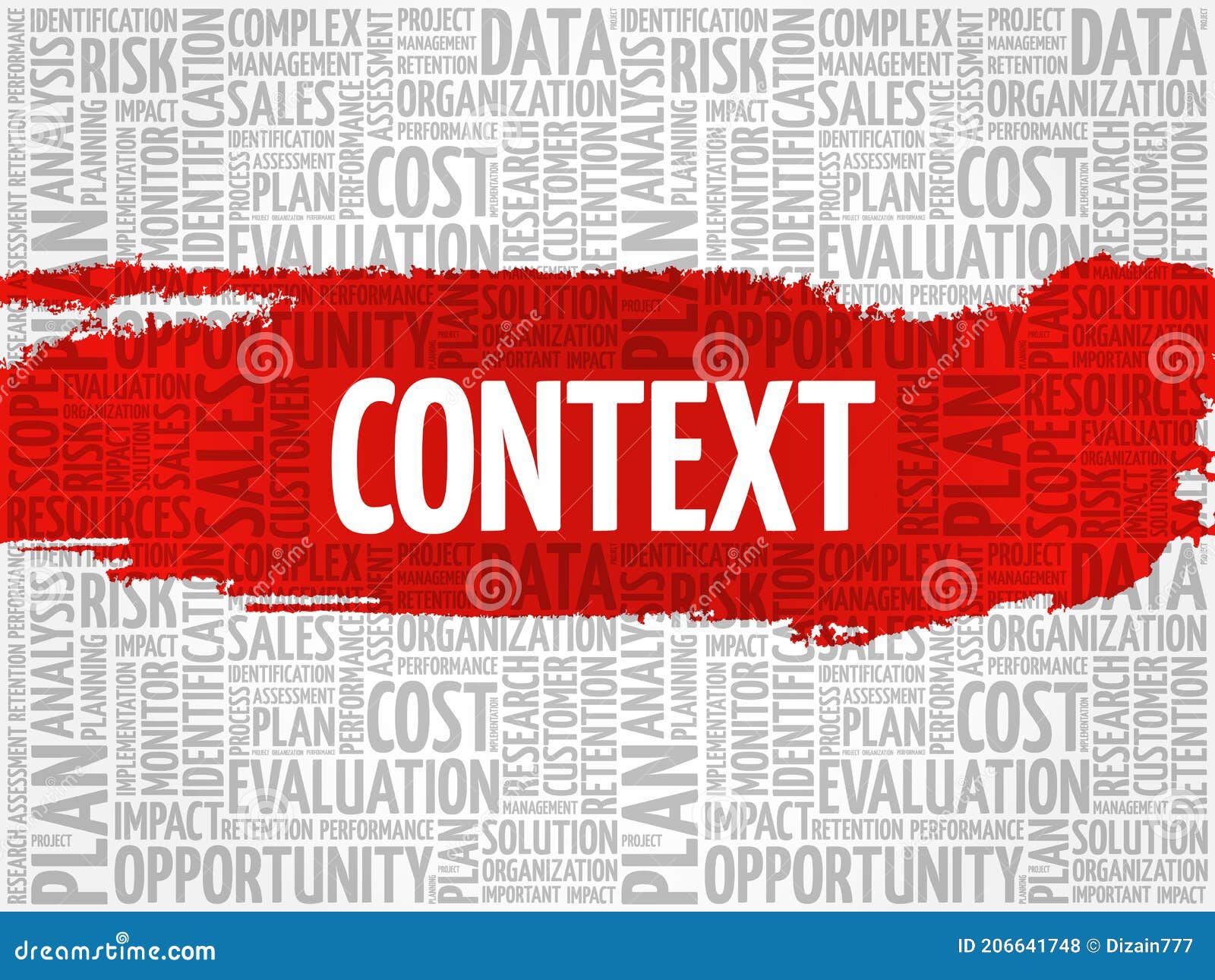 Context word cloud stock illustration. Illustration of knowledge ...