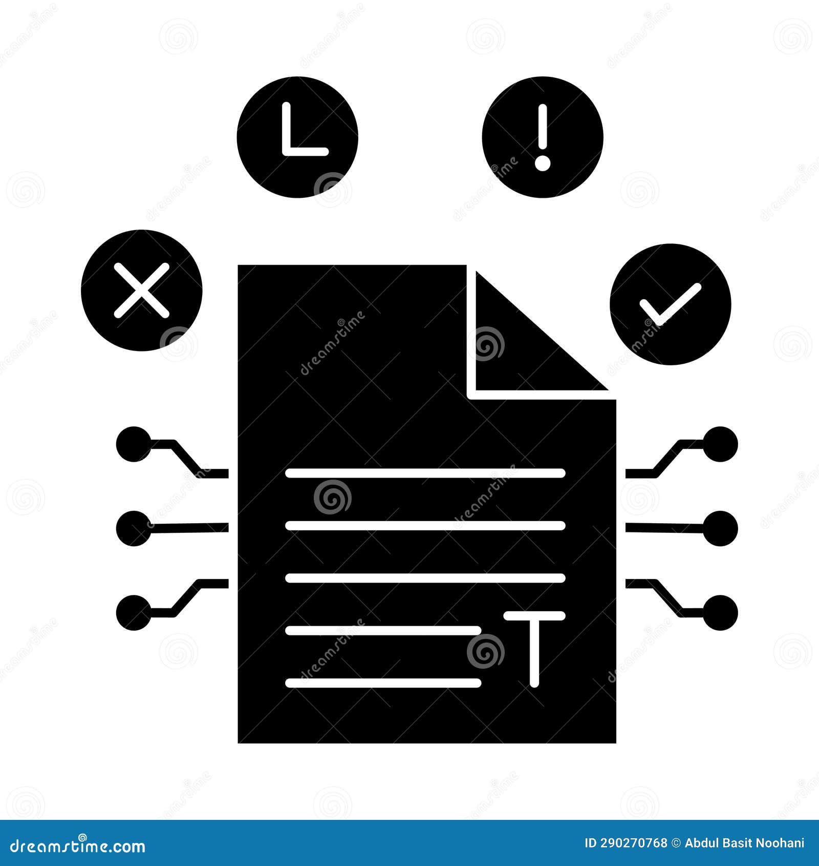 Contextual Recommendation Icon. Textual Data Scrutiny. Document Content ...