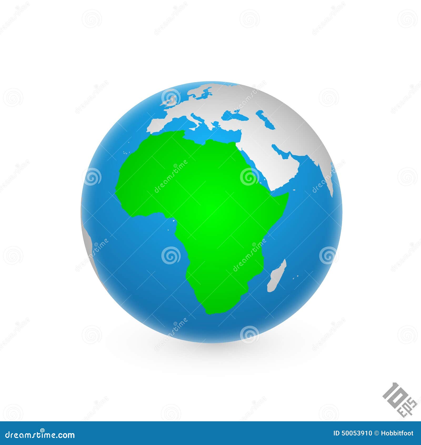 Continent Africa stock vector. Illustration of creative - 50053910