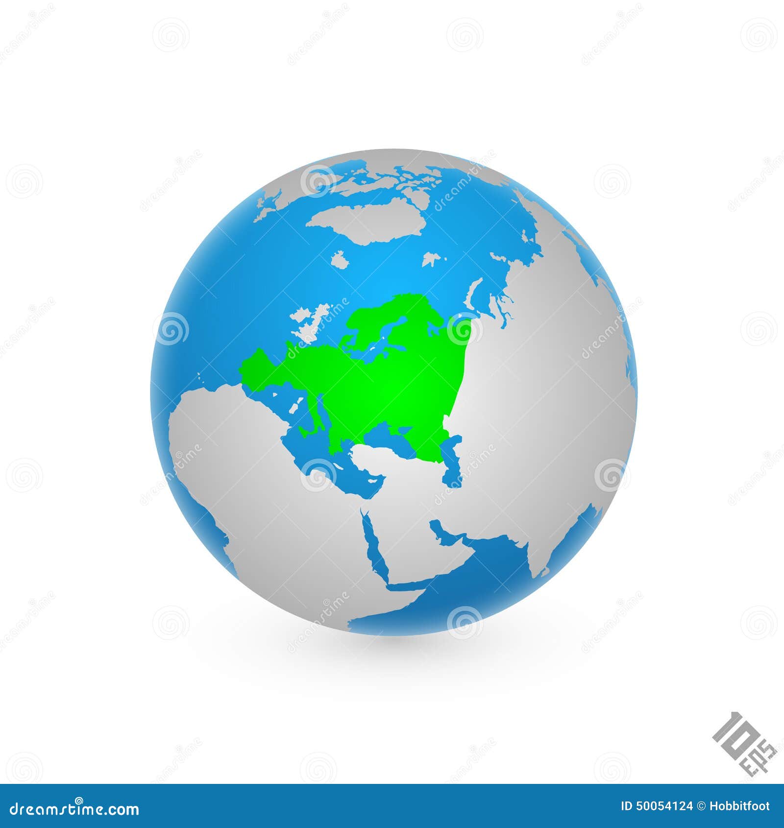 Continent Europe stock vector. Illustration of atlas - 50054124