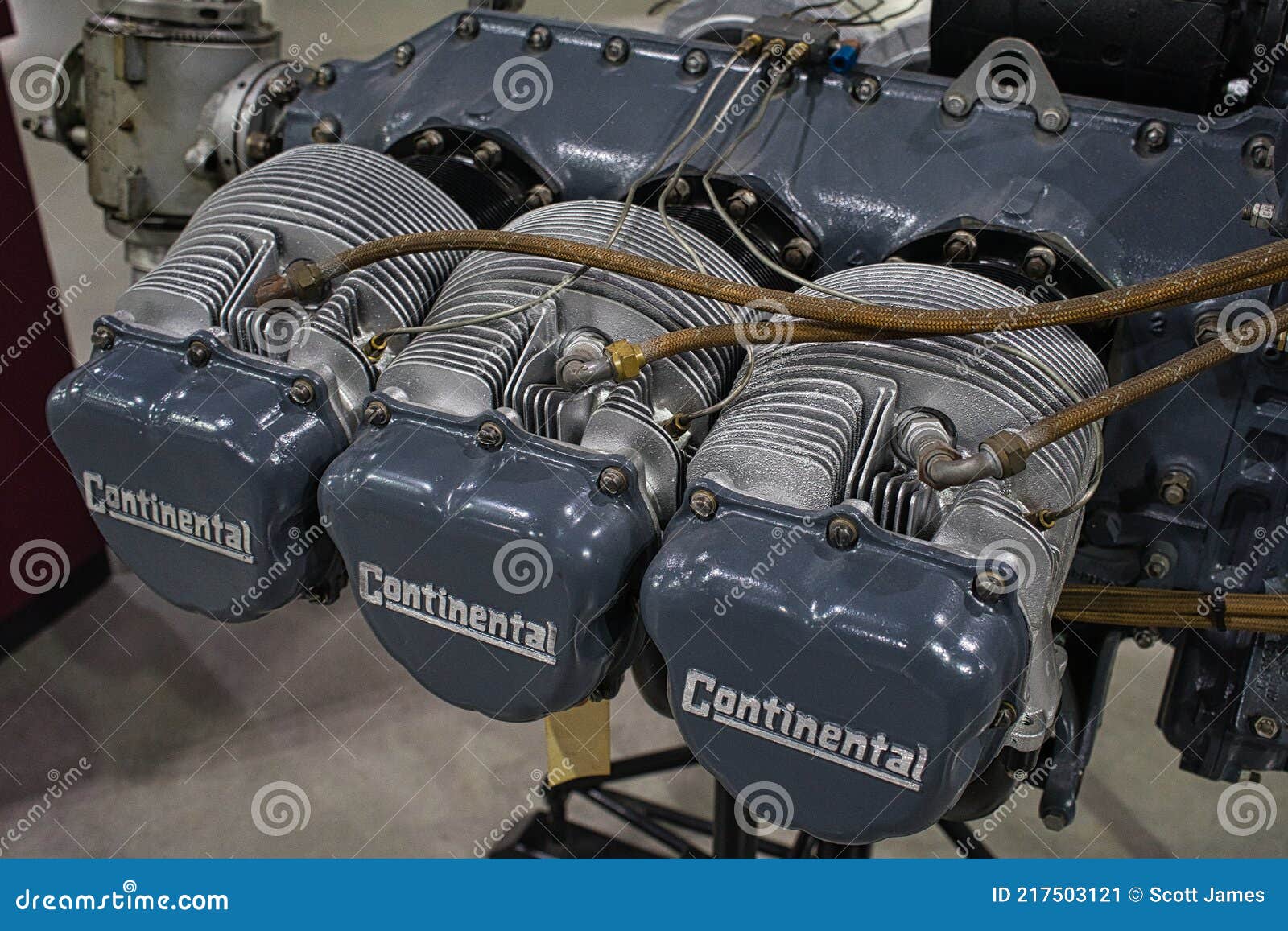 Continental Aircraft Air Cooled Engine Editorial Photo - Image of ...