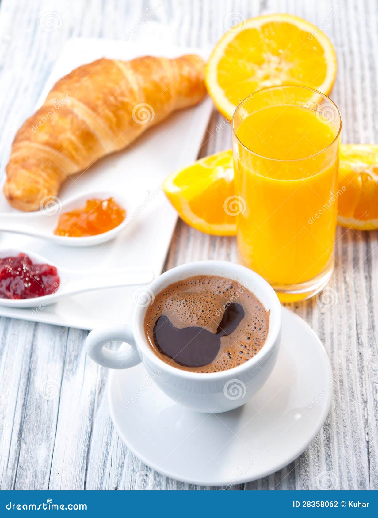 Continental Breakfast stock photo. Image of eating, orange - 28358062
