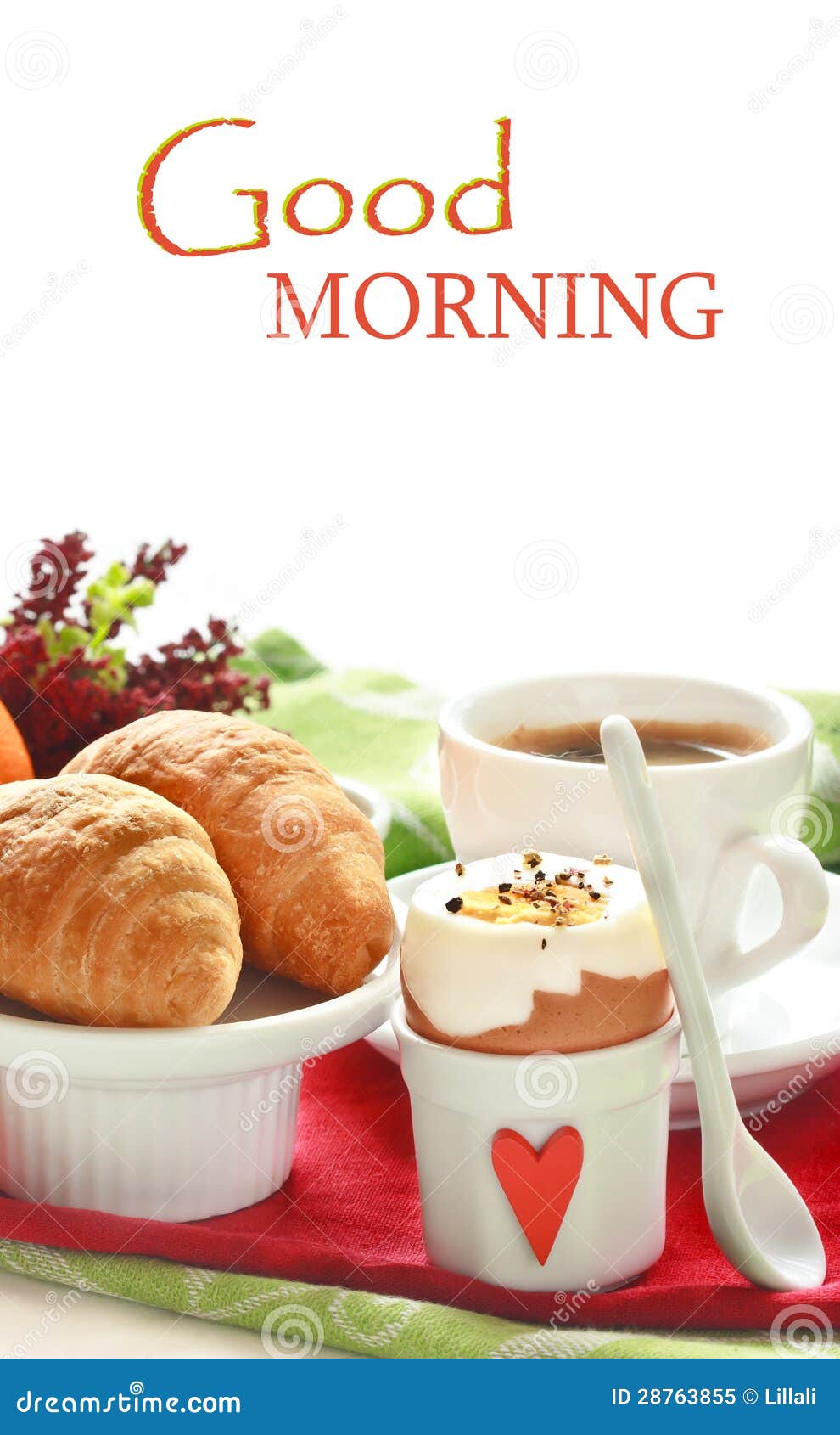 Continental breakfast. stock image. Image of french, croissant - 28763855