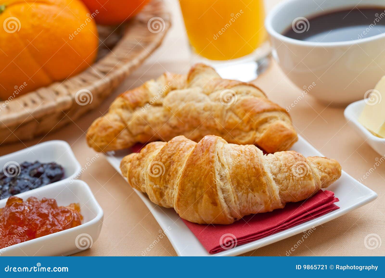 Continental breakfast stock image. Image of home, food - 9865721