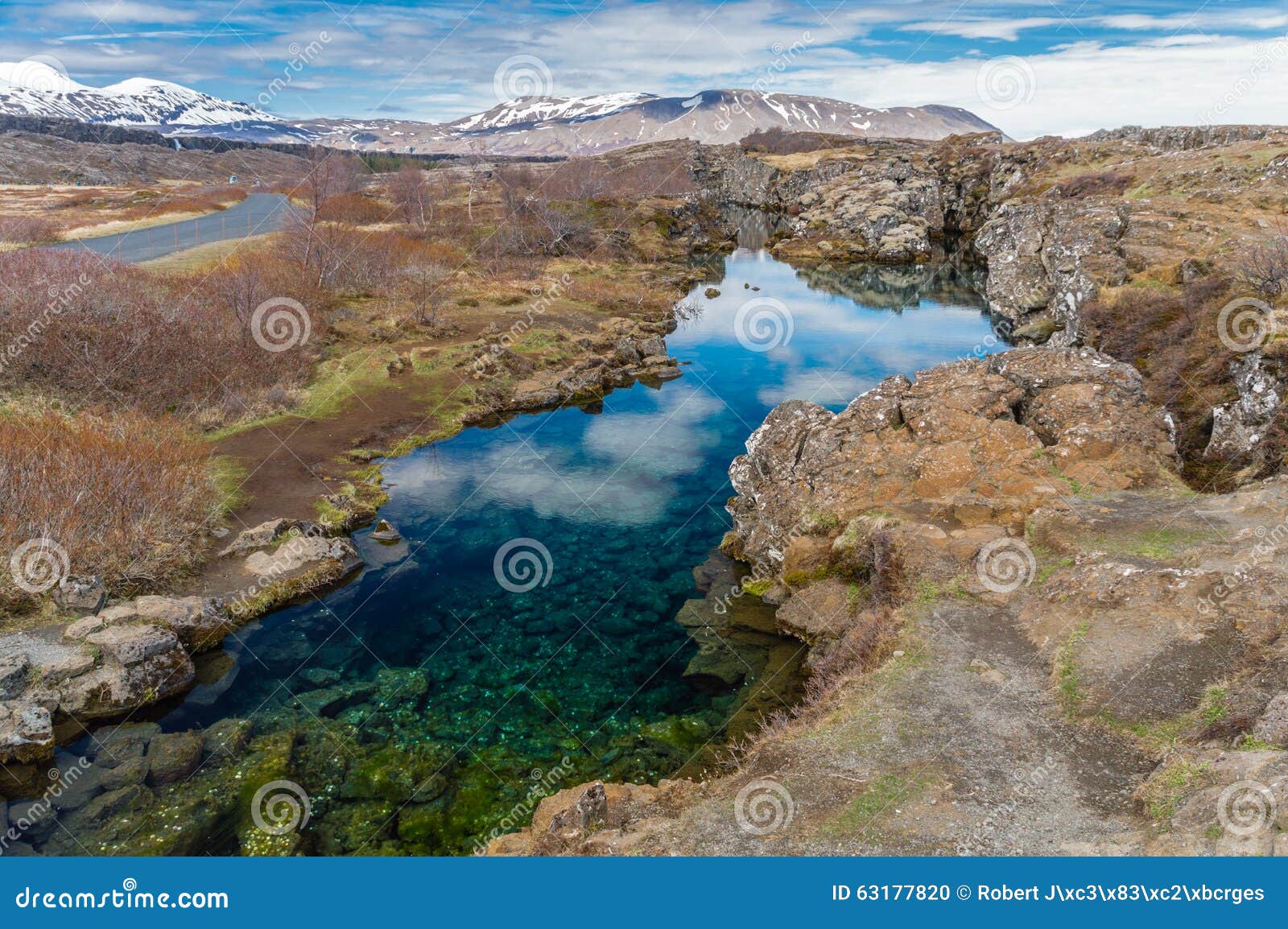 Continental Divide Iceland II Stock Photo - Image of cold, national ...