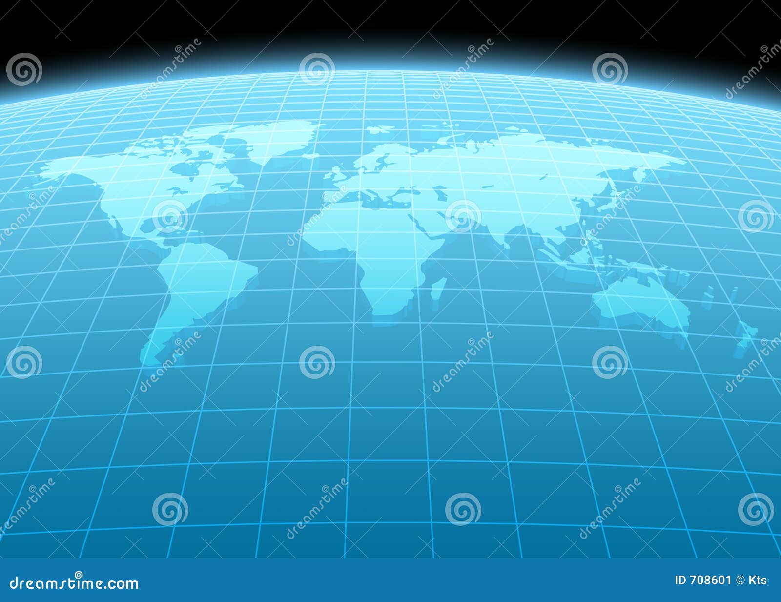 Continents 3d stock illustration. Illustration of earth - 708601