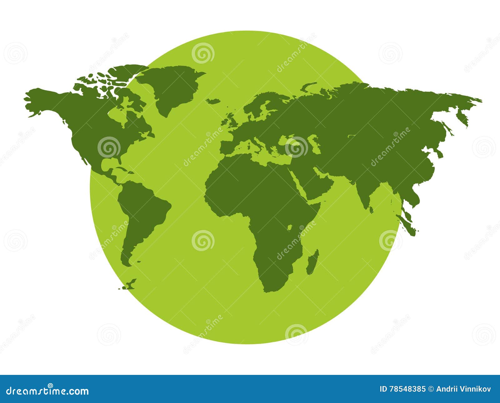 The Continents of the Planet, Environmental Protection, Green Planet on ...