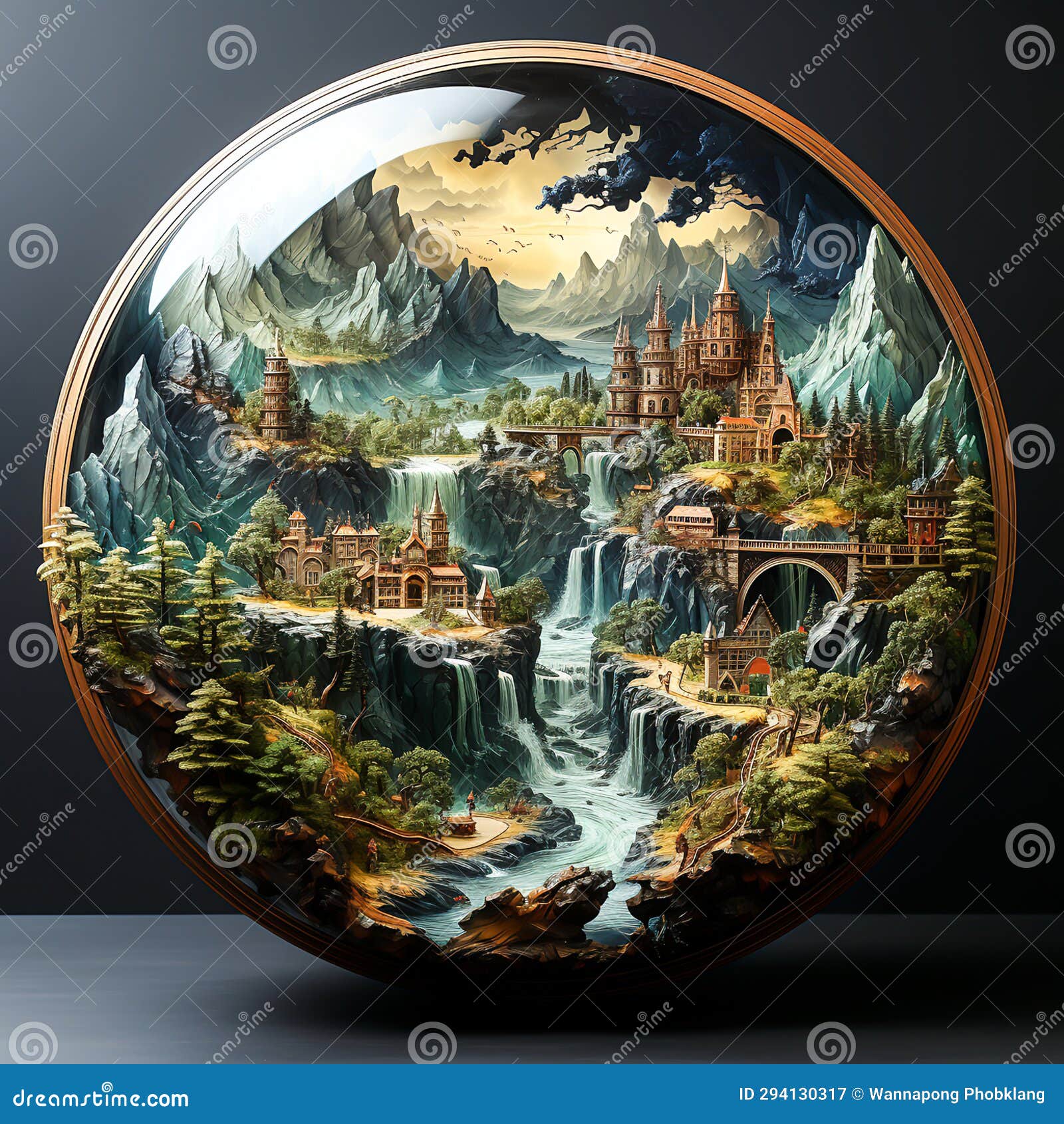 Fantasy World Map Embark on Mystical Journeys in Imaginary Lands ...