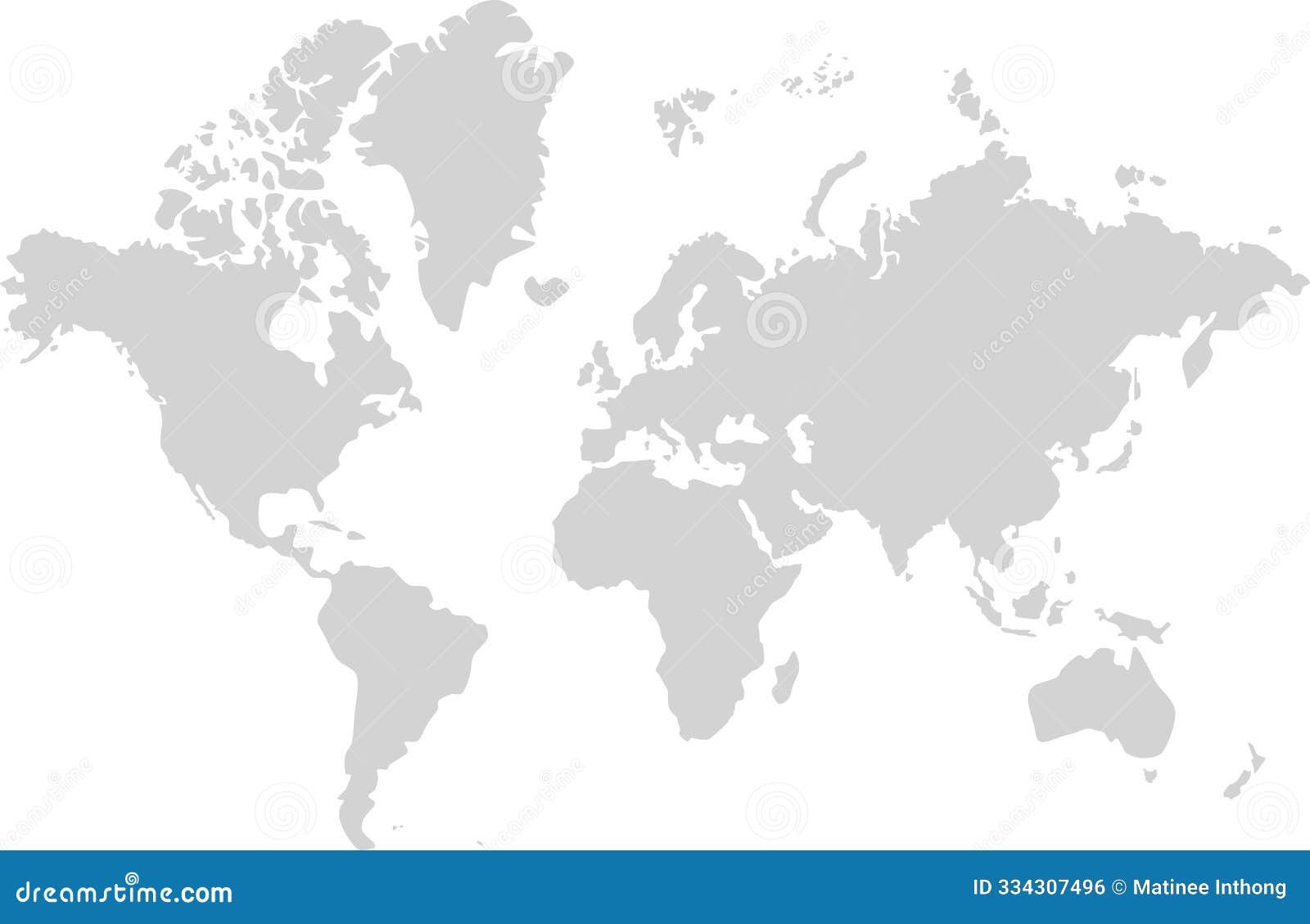 Continents Of World Map Vector Gray Scale On Transparent Background ...
