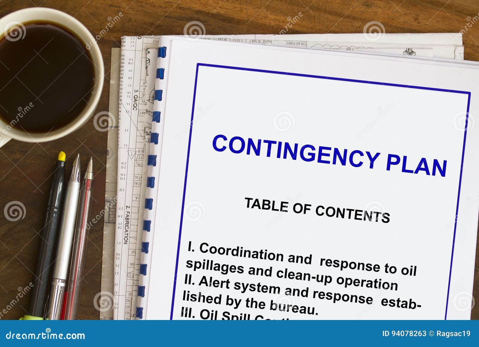 Contingency plan stock image. Image of offshore, disaster - 94078263