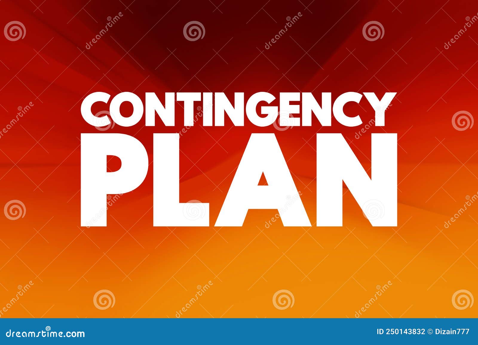 Contingency Plan - Plan Devised for an Outcome Other Than in the Usual ...