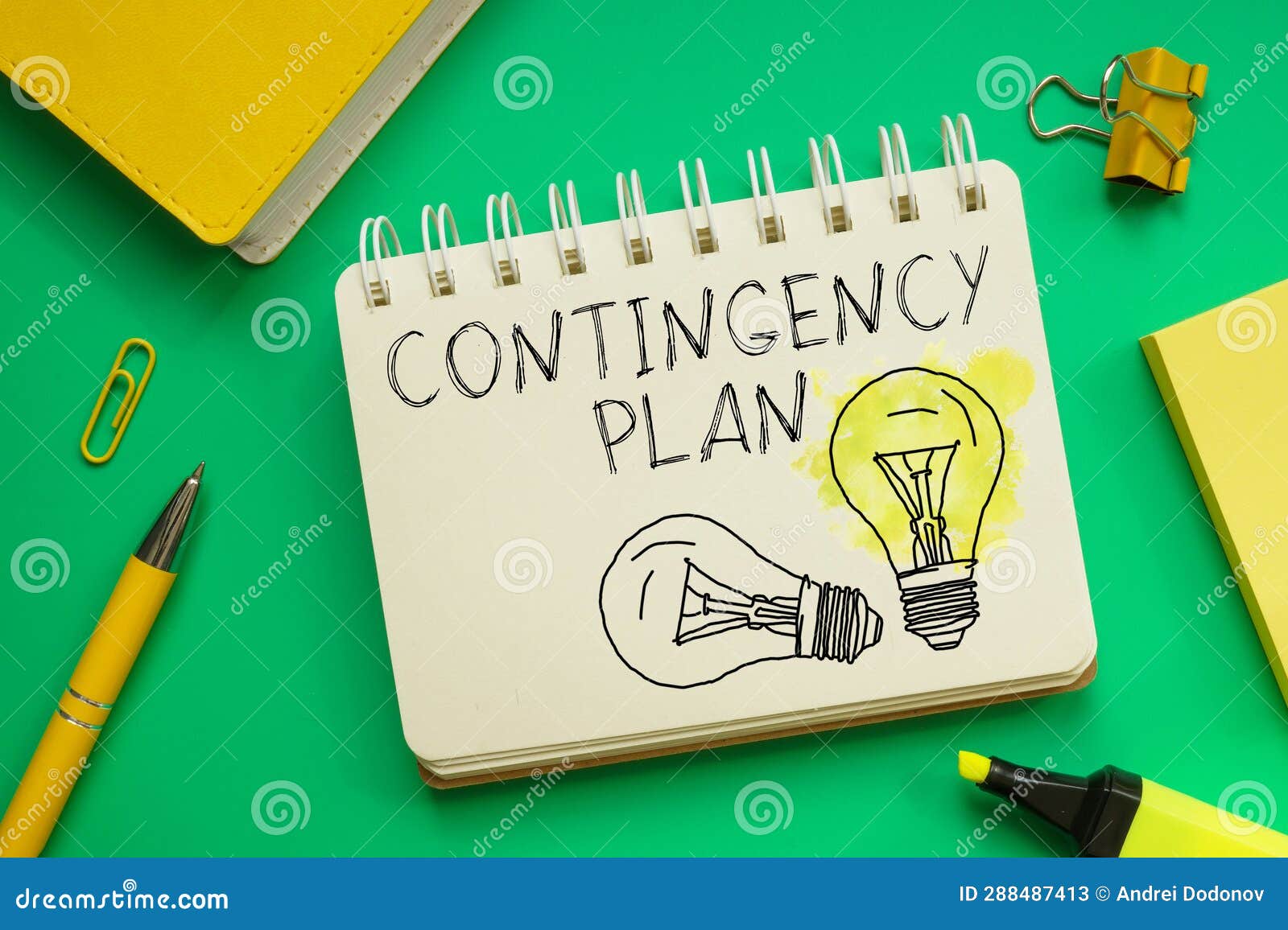 Contingency Plan is Shown Using the Text Stock Image - Image of ...